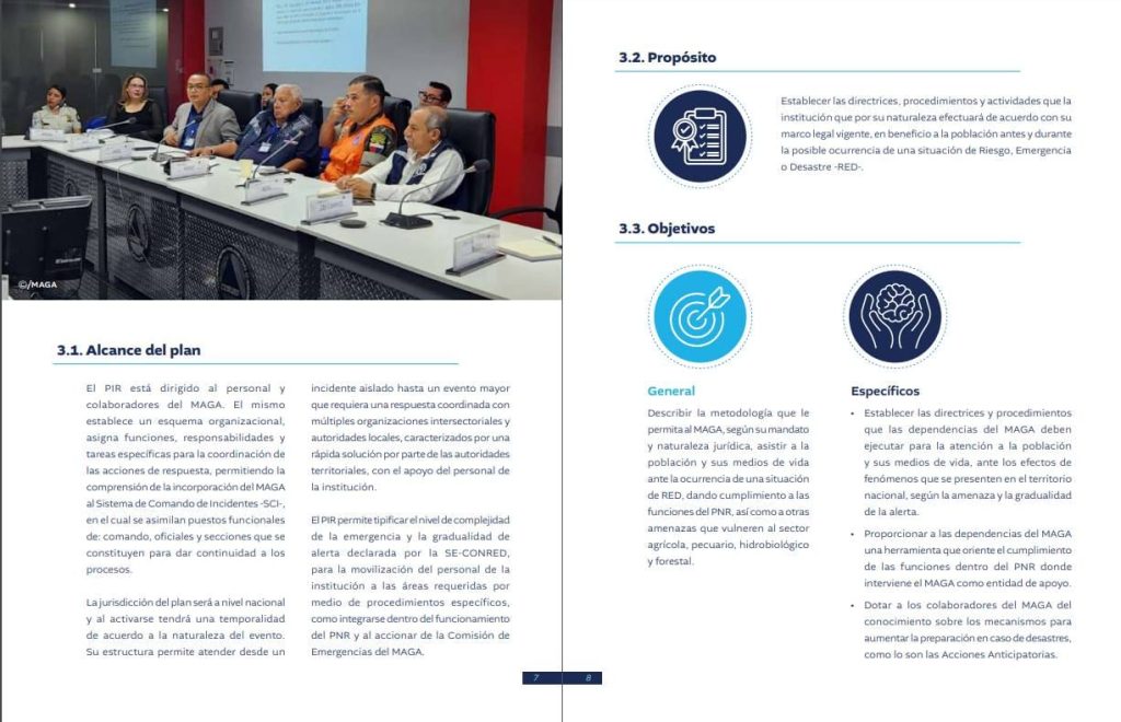 El Plan Institucional de Respuesta - Ministerio de Agricultura Ganadería y Alimentación